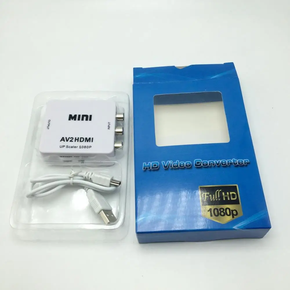 Mini Composite Rca Cvbs Av To Hd Converter Collector With Upscale To ...