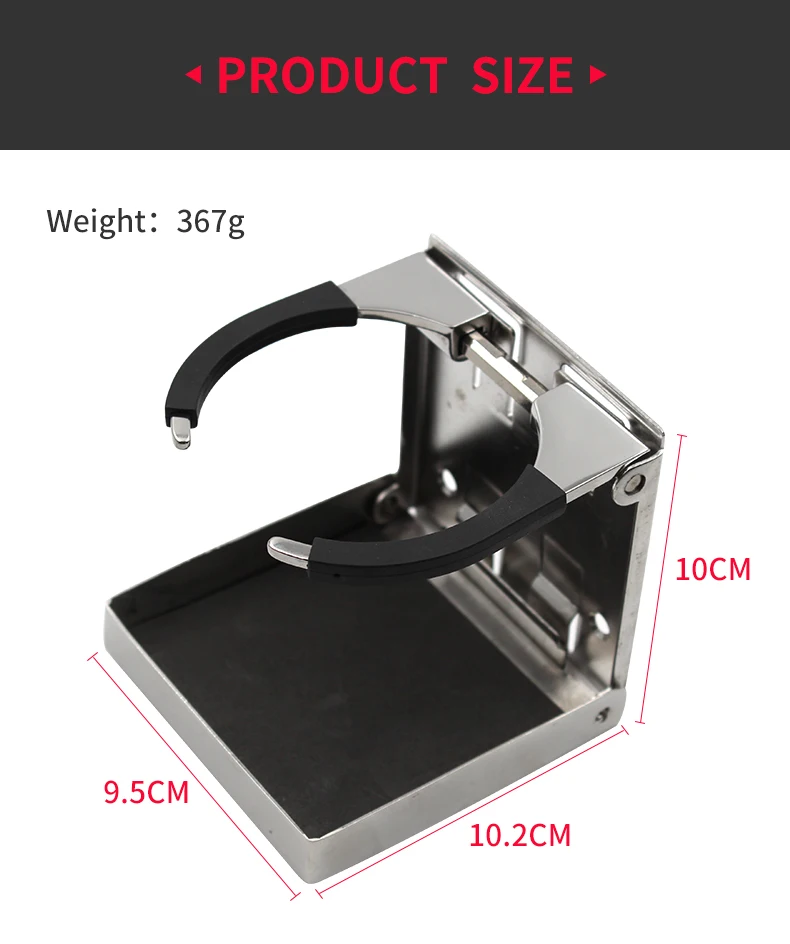 Stainless Steel Adjustable Folding Drink Holder Cup Holder Rv Marine ...