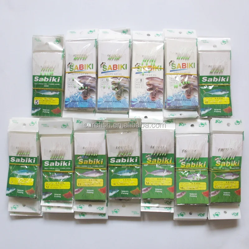 Sabiki Rig Saltwater Fishing Lure Bait Rig Hook Tackle