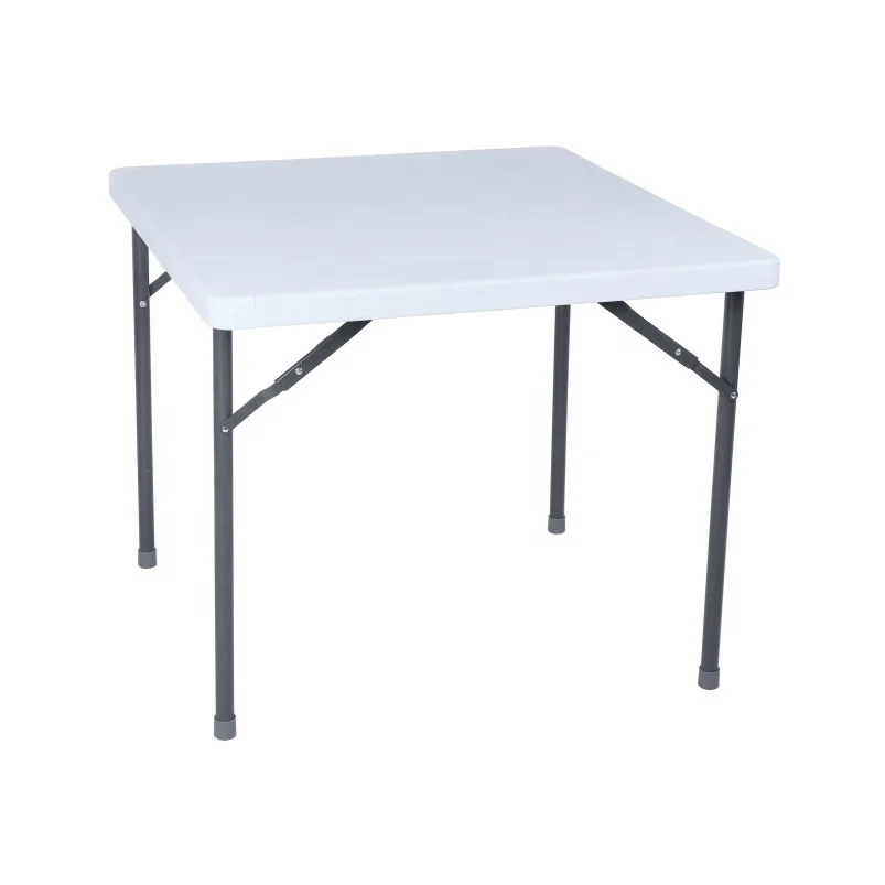 Outdoor Plastic Square Folding Table - Durable & Convenient
