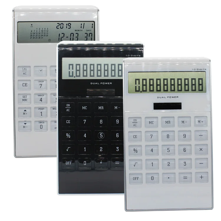 Luxury Dual Power Calculator - Promotional Office Supply