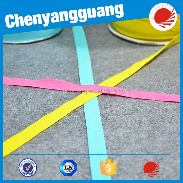 Fold Over Elastic Tape/lycra Binding Tape Nylon And Spandex For Garment ...