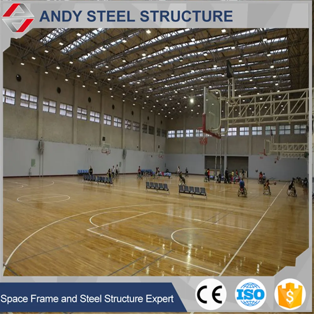 Customized Steel Pipe Truss Prefab Basketball Court Roofing Design