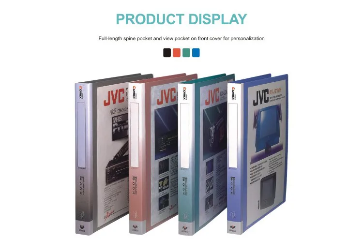 High Quality A4 Office Folder 20 40 Pockets Clear Refillable Display ...