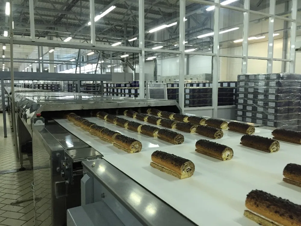 Sponge Cake Production Line Layer Cake Making Machine - Buy Swiss Roll ...