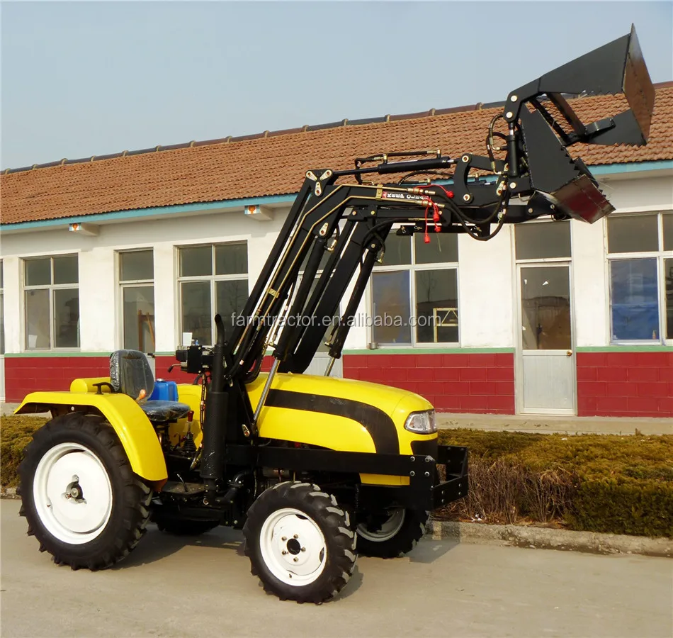 354 35hp Tractor with Cabin and Front End Loader & Backhoe