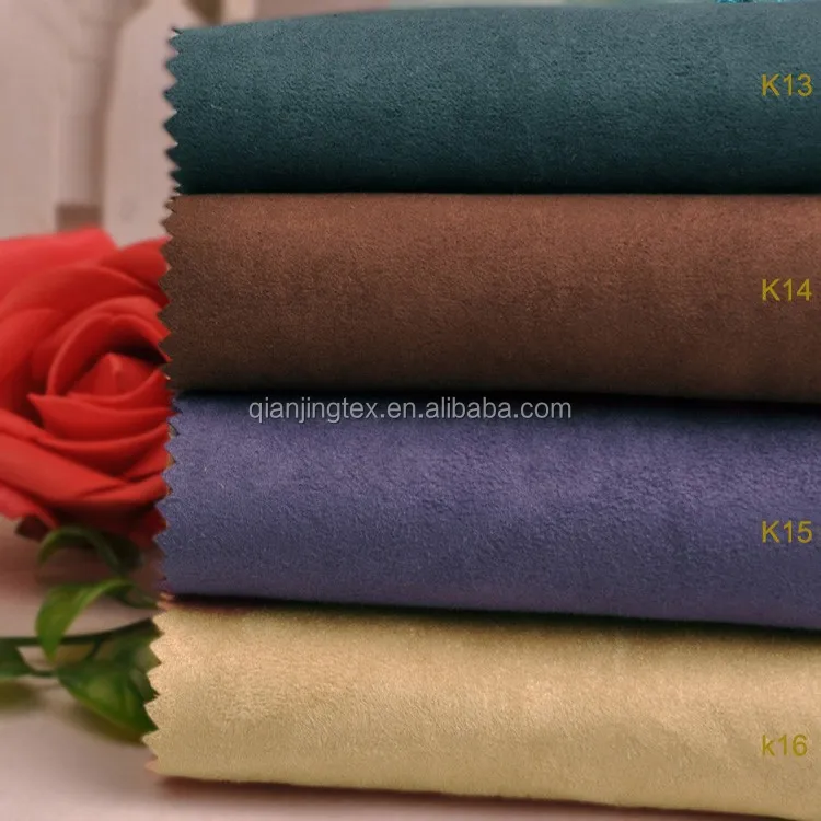 High Quality Sanded 100% Polyester Soft Microsuede Upholstery Fabric ...