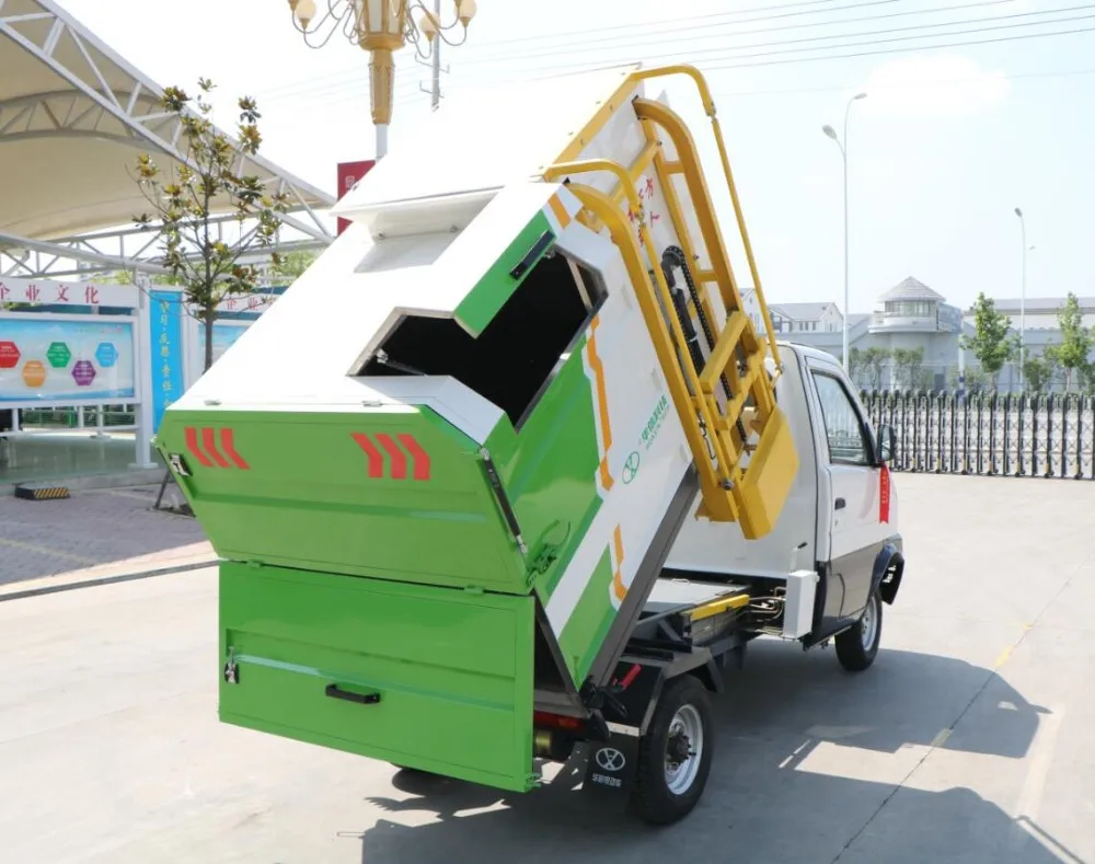 Electric Hydraulic Bin Lifter Garbage Truck - 1000kg Capacity, Euro 1 ...