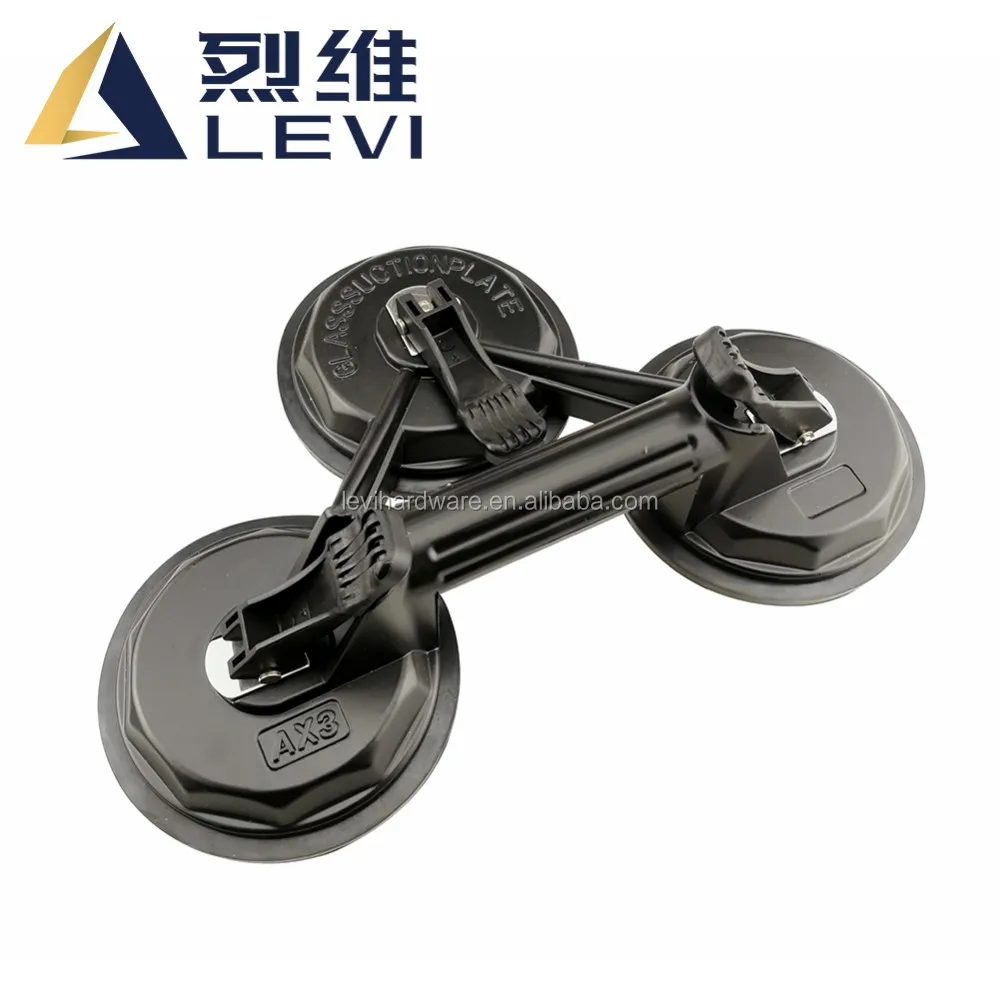 New Design Aluminium Black Glass Sucker Glass Suction Cup For Handing ...