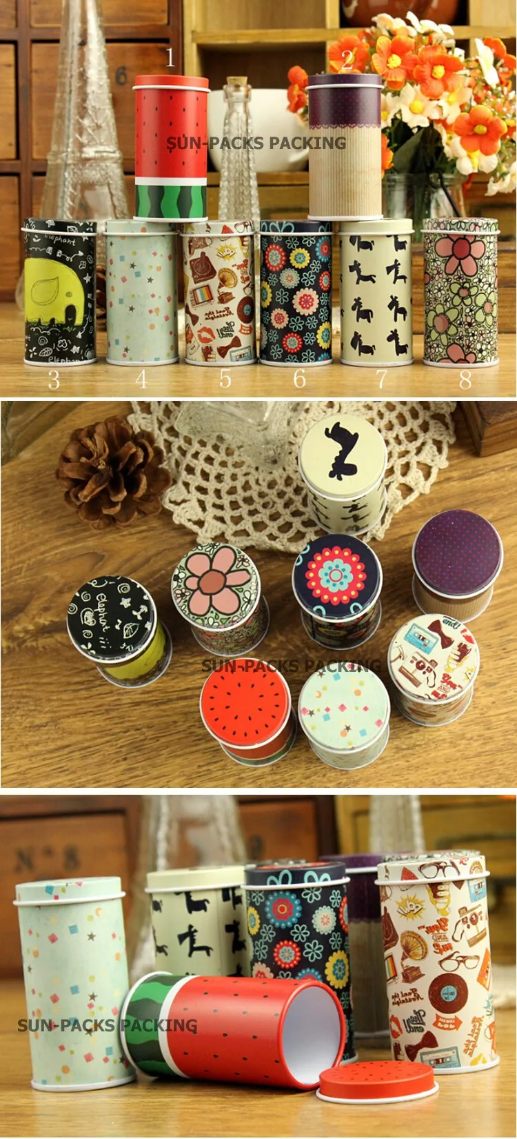 Small Cylinder Shaped Candy Metal Tin Box/ Gift Packaging| Alibaba.com