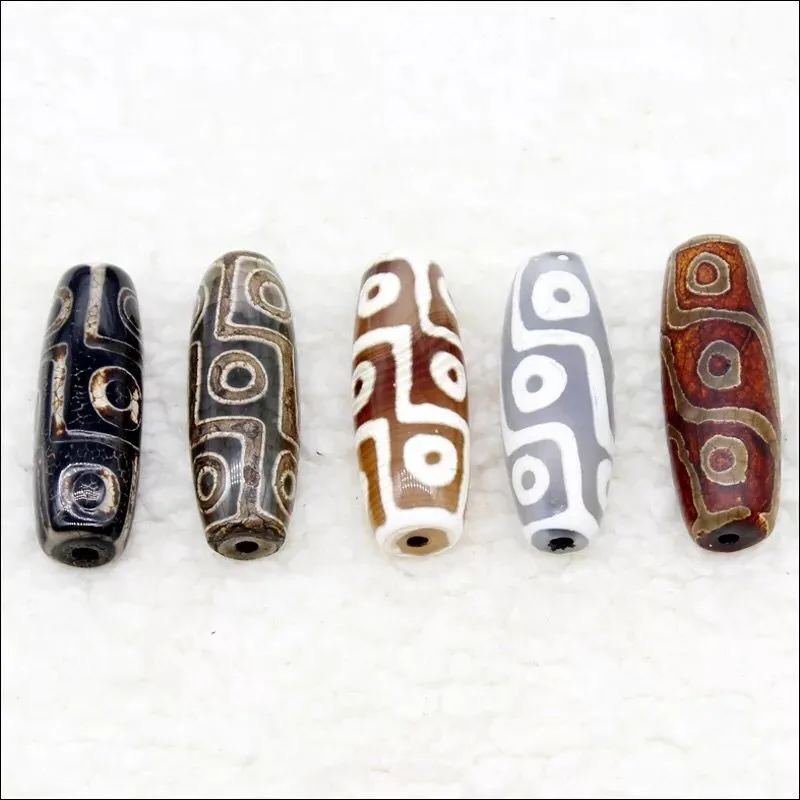 15*16mm Natural Gemstone Tibetan Dzi Barrel Beads - Buy Dzi Stone Beads ...