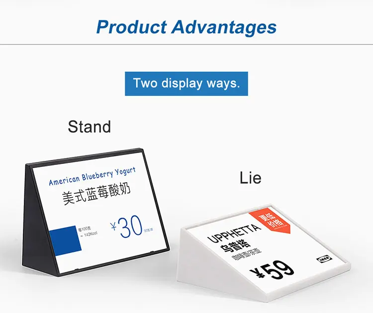 70*50mm Product Display Stands - Table Top Price Tag Holders