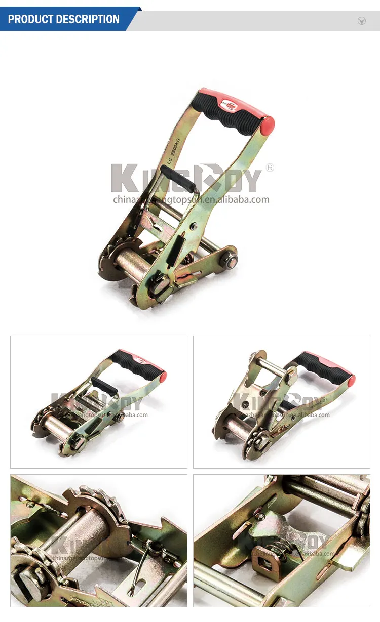 5ton 2inch 50mm Plastic Handle Ratchet Truck Buckle Cargo Lashing ...
