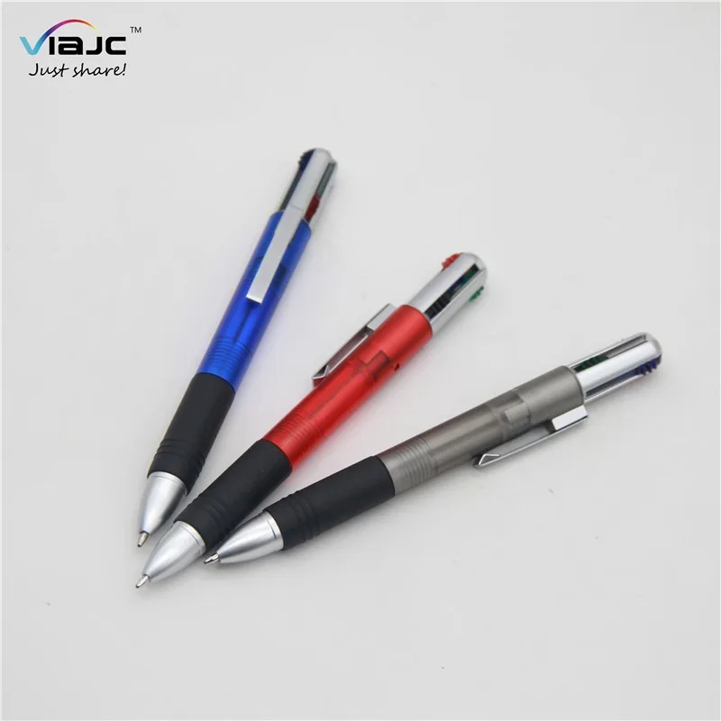 4 Color Multi Ink Pen With Metal Clip Red Green Blue Black Different ...