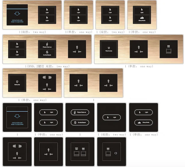 Intelligent Touch Panel Smart Light Switch/hotel Smart Light Lick ...