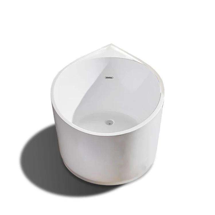 39 Inch Indoor Mini Hot Tub With Foot Pedal Drainer Acrylic Square ...