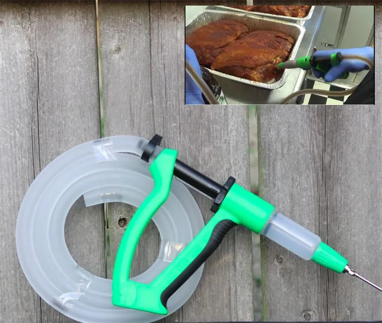 BBQ Flavor Injector Kit Trigger Style Siphon Meat Injector Made of ...