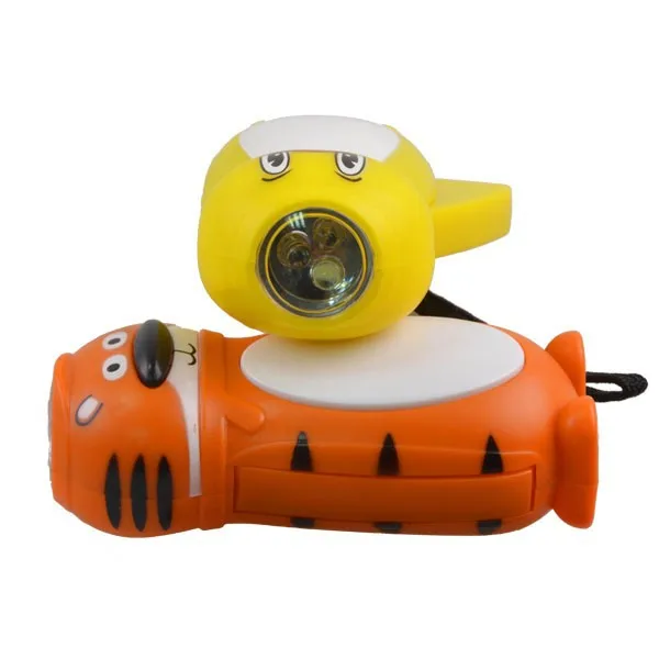 Child's Rechargeable Led Flashlight Animal Shape Safety For Kid Torch ...