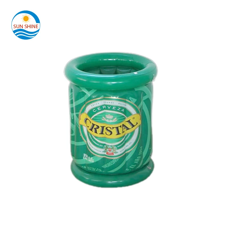 Custom Modern Design Pvc Bottle Shape Inflatable Ice Cooler Inflatable ...