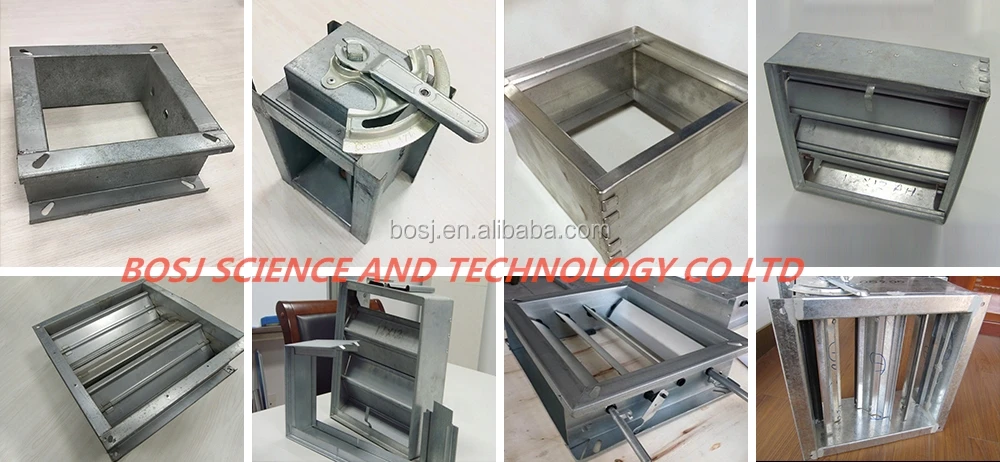 MSFD VCD HVAC Fire Damper Shutter Blade Duct Frame Roll Forming Machine ...