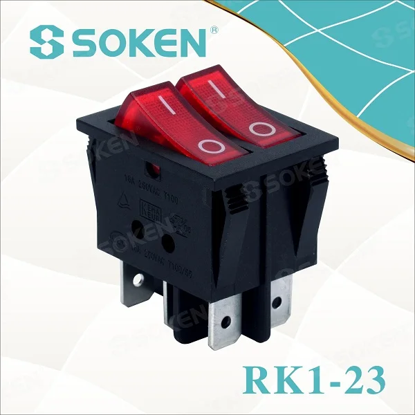 Rk1-23 Cqc Enec Approved On Off Rocker Switch/vacuum Switch 16a 250vac ...