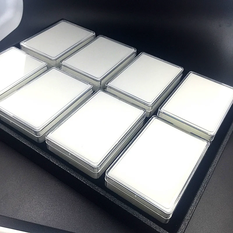 Clear Rectangular Acrylic Gemstone Display Box 8 Boxes /set Acrylic Gem ...