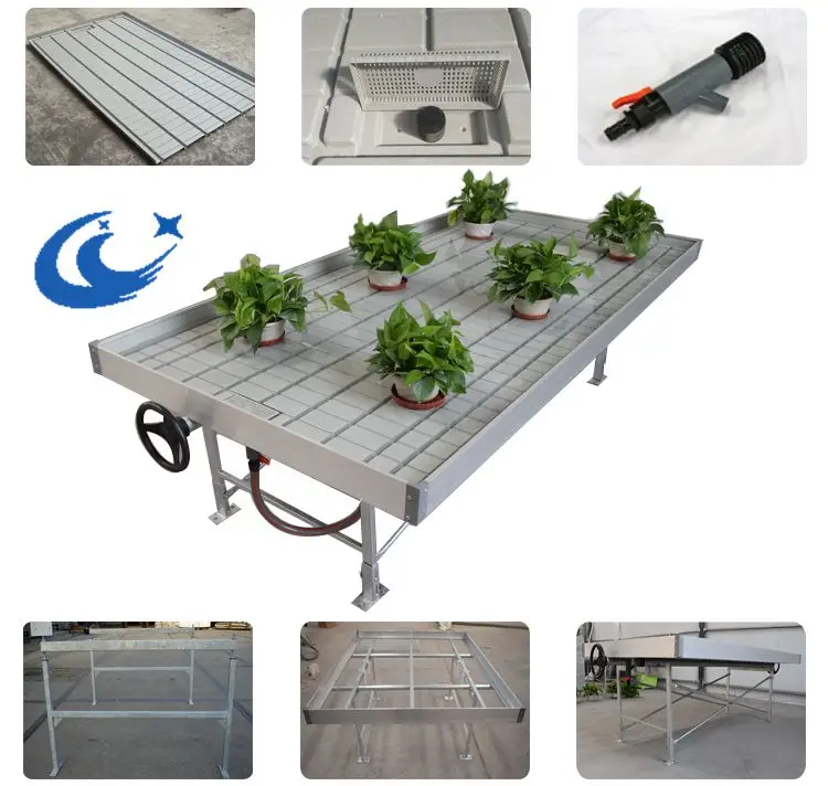 High Quality Hydroponic Flood Metal Rolling Ebb And Flow Table/ Bench ...