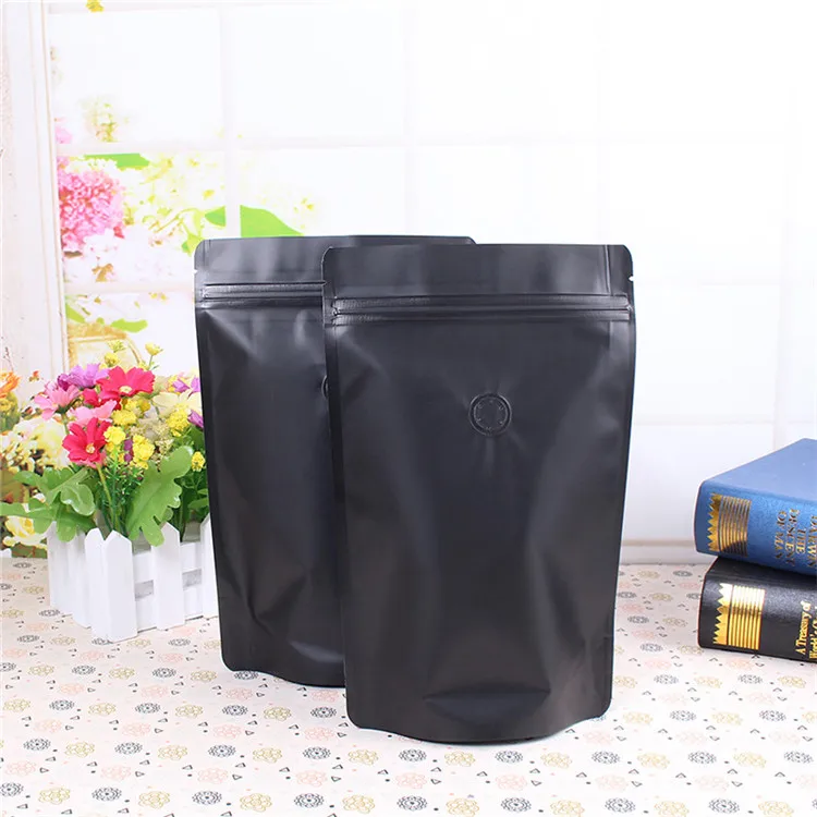 250g Matte Shiny Plastic Bag Square Packaging Bags Flat Box Bottom ...