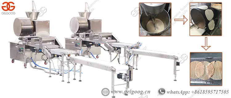 Philippines Automatic Gas Type Lumpia Wrapper Maker Machine