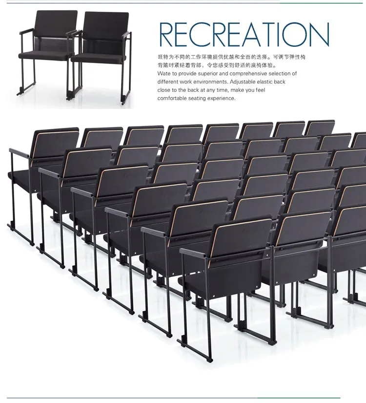 Stackable Conference Chair Training Chair With Metal Frame - Buy ...