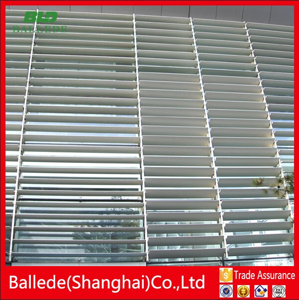 Horizontal Airfoil Blade Sun Shade Louvre For Glass Curtain Wall - Buy ...