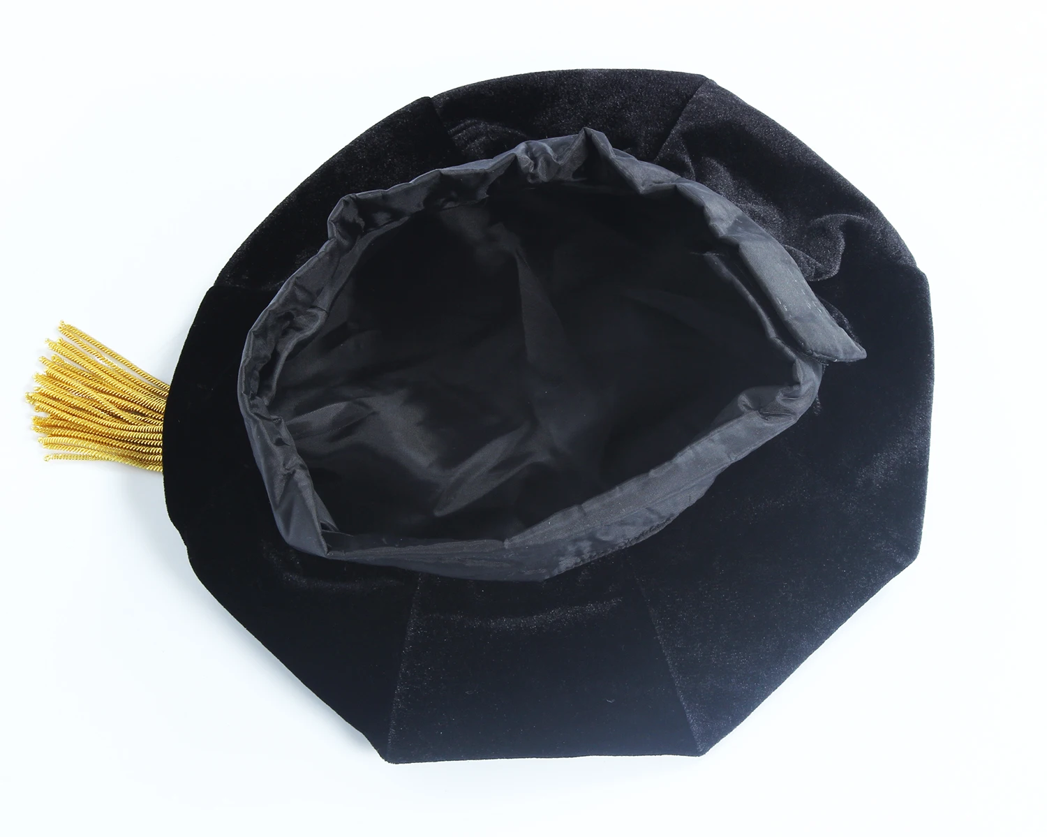 Deluxe Doctoral Tam With Golden Bullion Tassel 8 Sided And Rich In ...