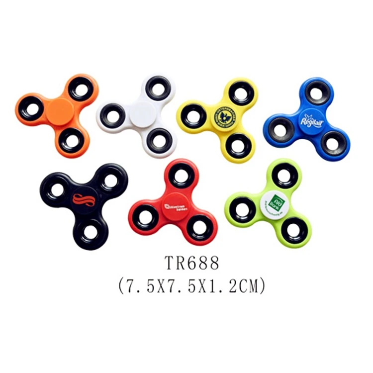Promotional Gift Fidget Toy Plastic Colorful Finger Hand Spinner Toy ...