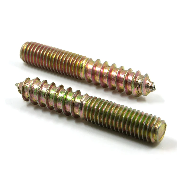 Double Head Threaded Hanger Bolt Screw - Buy Double Threaded Wood ...