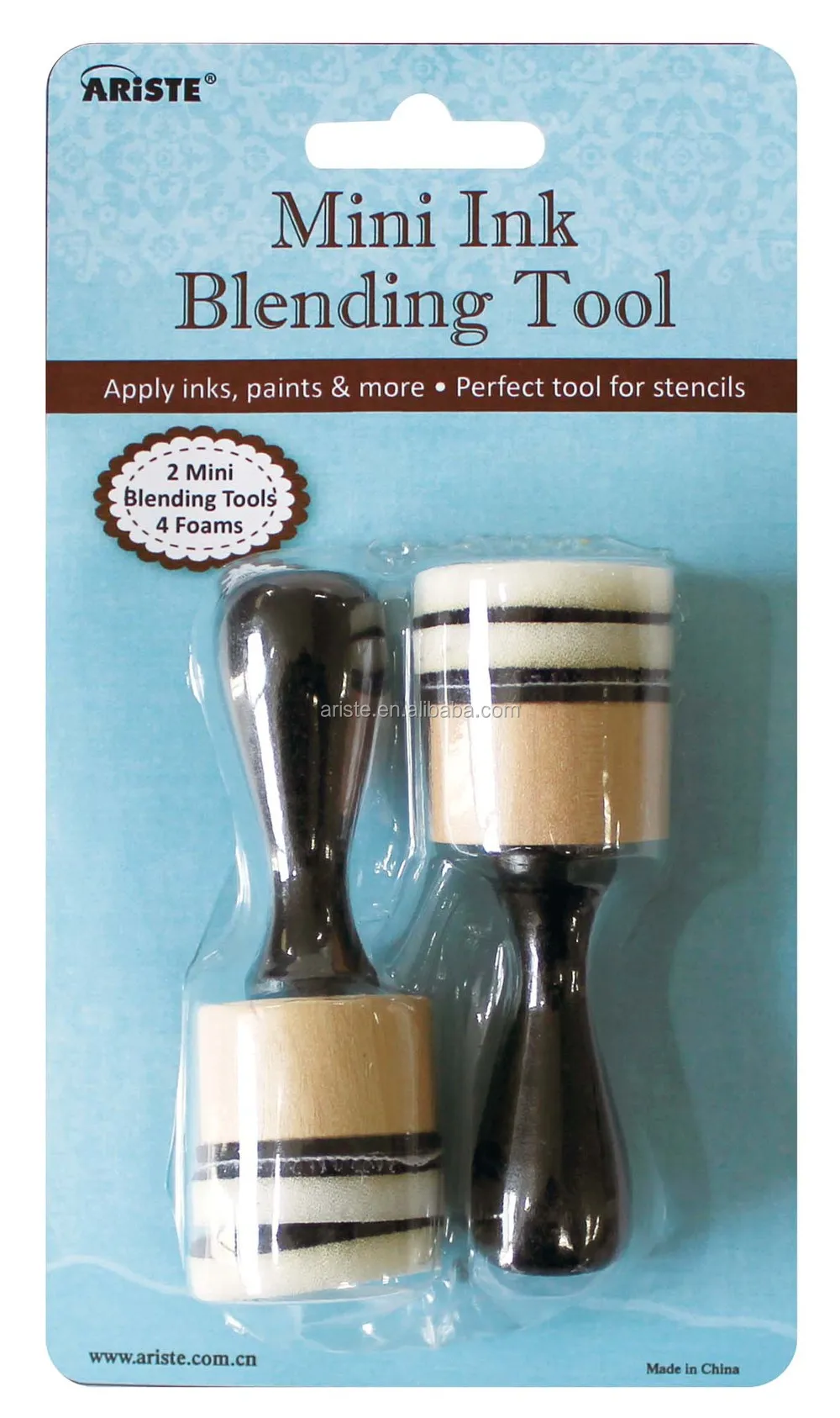21107b Good Quality Mini Ink Blending Tool,2 Applicator,4 Foams - Buy ...