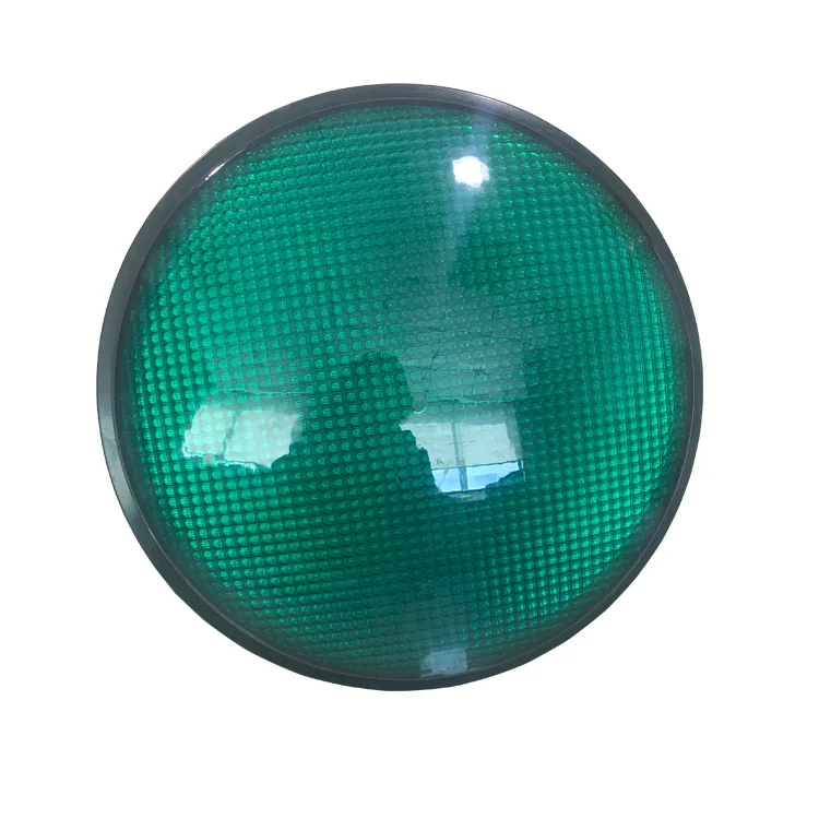 300mm Green 12v LED Traffic Warning Sign Light - 800c Intensity