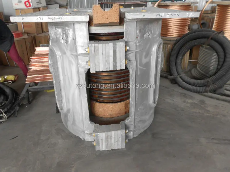 1 Ton Intermediate Frequency Aluminum Cans Melting Induction Furnace ...