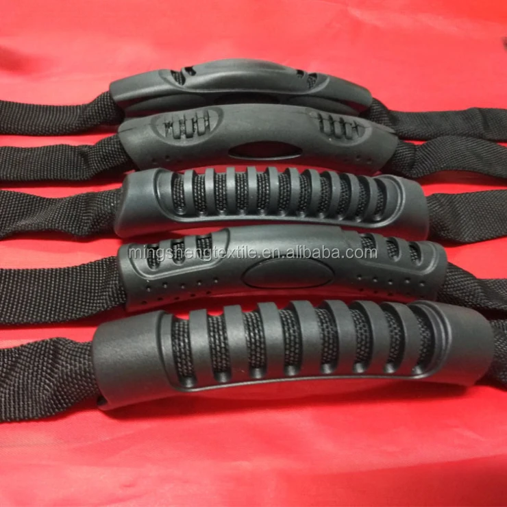 Heavy Duty Plastic Molded Rubber Grip Webbing Luggage Handle