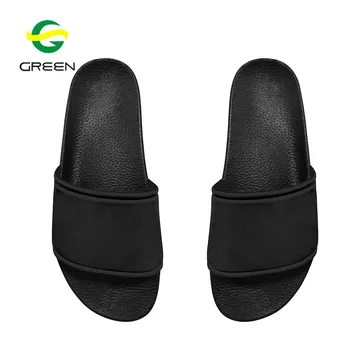 Greenshoe Wholesale Blank Sport Slide Sandal,Black Slide Sandal Slipper ...