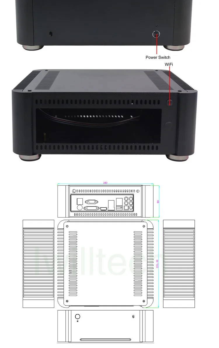 Mpc-t8 Mini Chassis Pc Case With Cd Slot - Buy Mini Chassis,Thin Mini ...