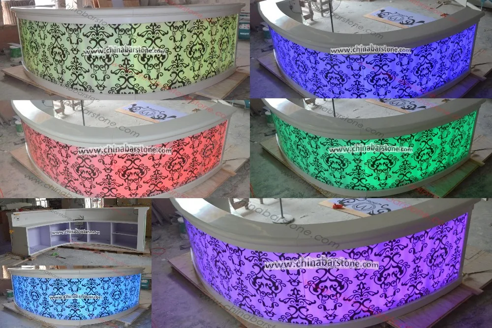 Fancy Led Bar Counter Design Modern Wine Bar Counter/cafe Counter ...