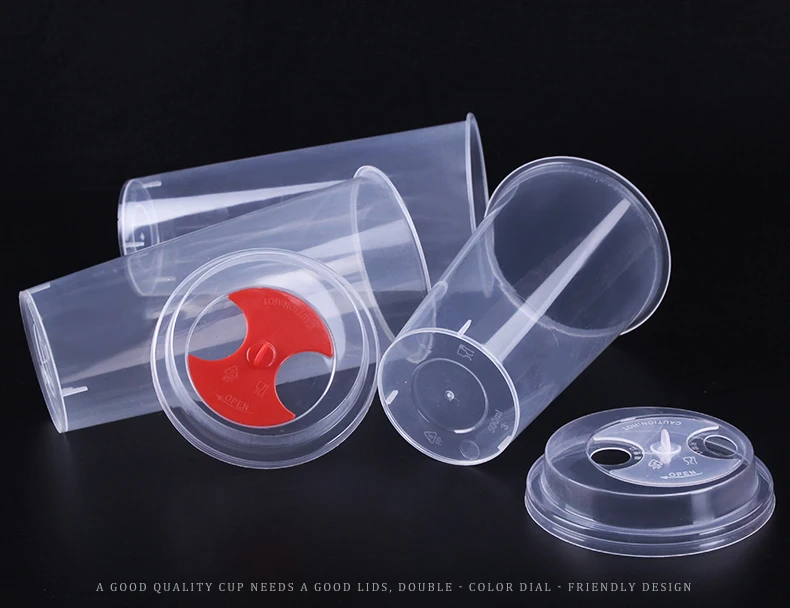 Heart Shaped Plastic Cups - Perfect for Boba Milk Tea