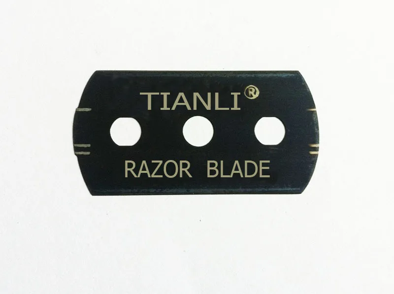 3 Holes Double Edge Shaving Blade - TIANLI Carbon Steel