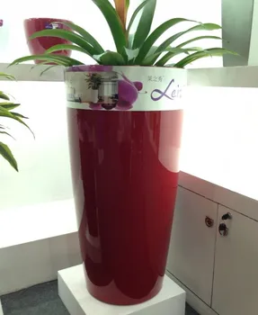 Bright Red Flower Pots,Big Long Decor Pots,New Garden Pots - Buy Bright ...