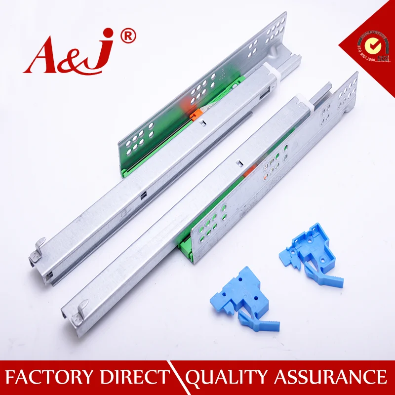 Full Extention Soft Close Under Mount Guides For Drawer - Buy Zinc ...