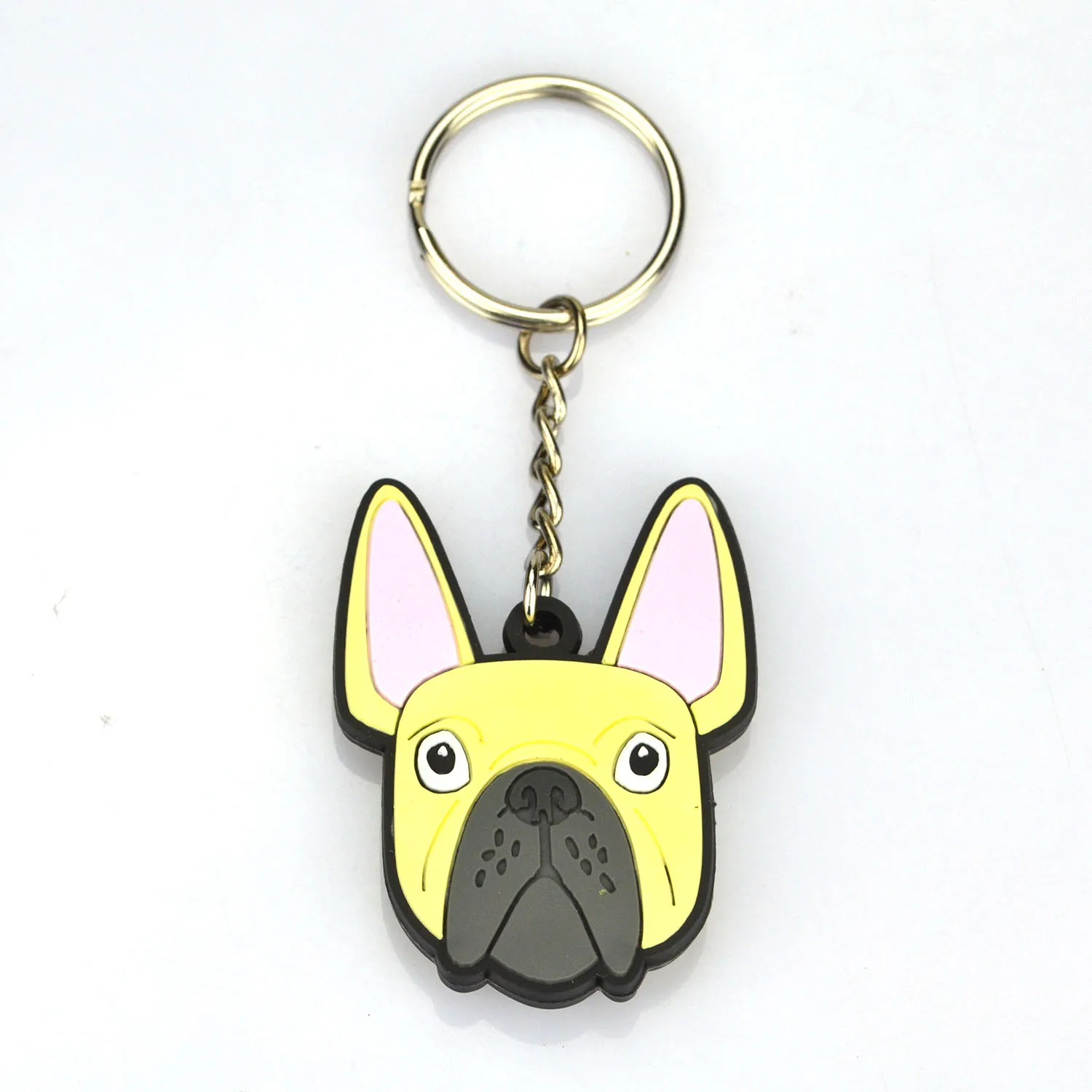 Wholesale Cheap PVC Dog Shape Custom Rubber Keychain