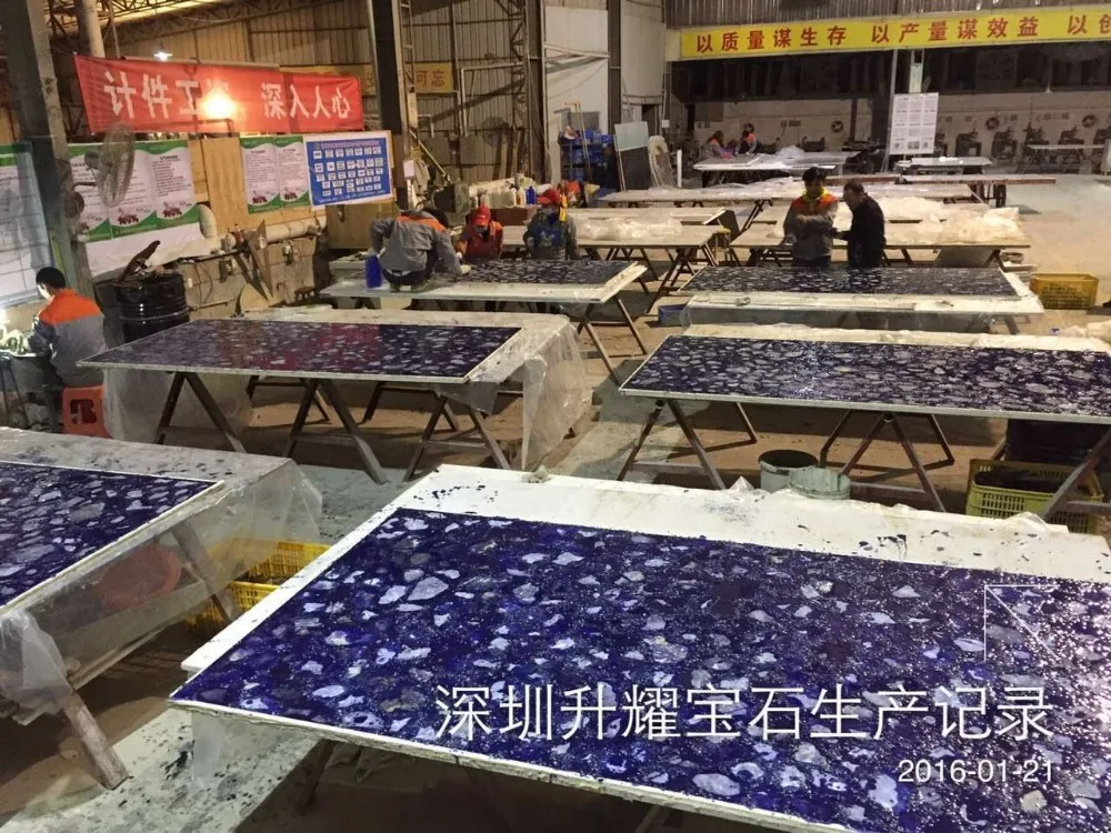 Factory Price High Quality Semi Precious Stone Korean Table Top - Buy ...