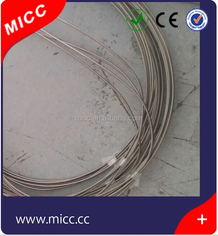 Micc Stainless Steel Sheath K Type 3.0mm Simplex 2-core Mi Thermocouple ...