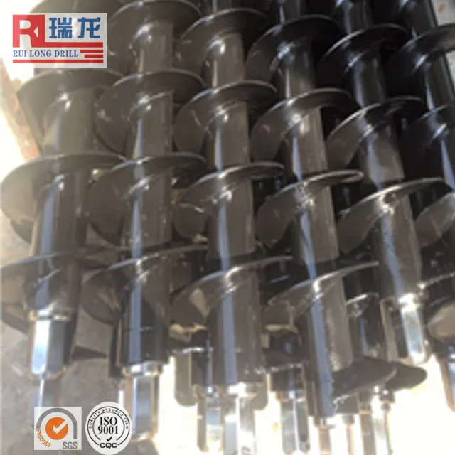 38-113mm Salt Screw Auger Conveyor Rod Hydraulic Earth Auger Drill Pipe ...