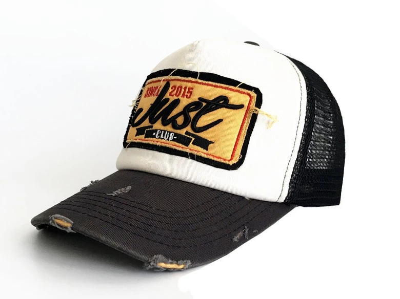 Custom Foam Distressed Vintage Retro Trucker Cap Mesh Caps Baseball Hat ...